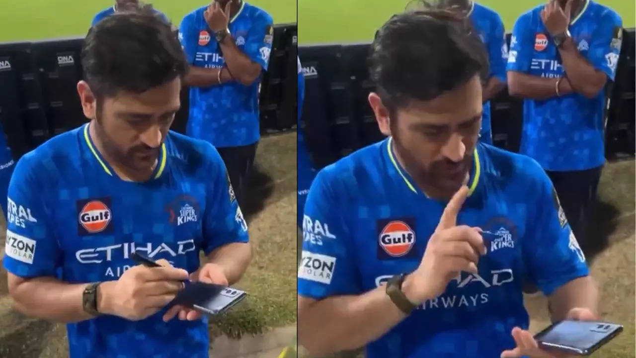 Watch: MS Dhoni 'scolds' fan for second autograph request