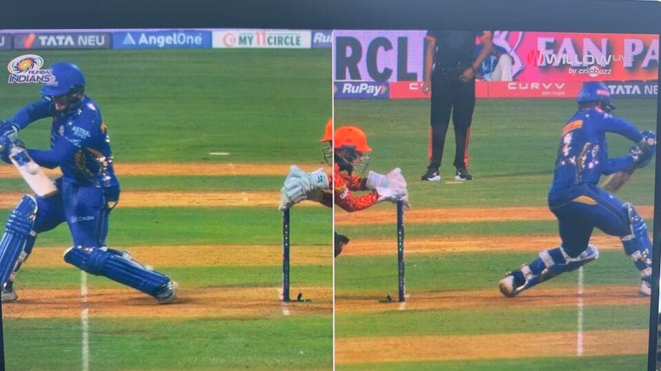 MI vs SRH, IPL 2025: Why Ryan Rickelton was given not out despite ...