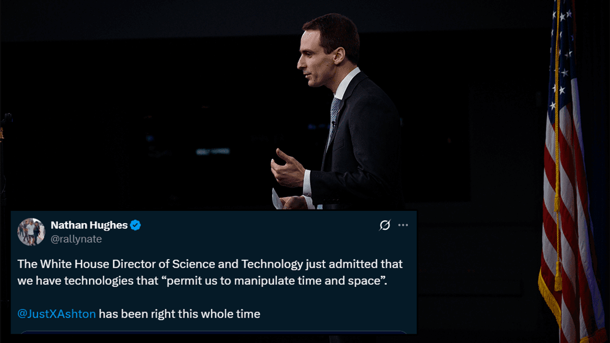 Trump's Science Director Says US Can "Manipulate Time And Space", Prompting Wild Conspiracy Theories
