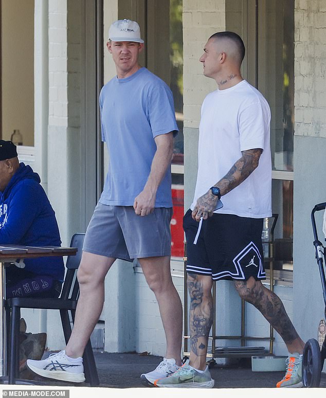 Dustin Martin looks fit enough to still play AFL as he steps out with ...