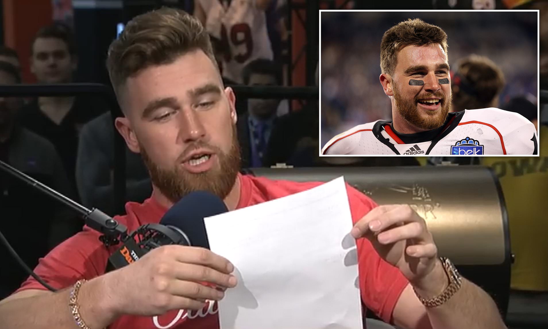 Clip of Travis Kelce reading his negative NFL Draft profile goes viral ...