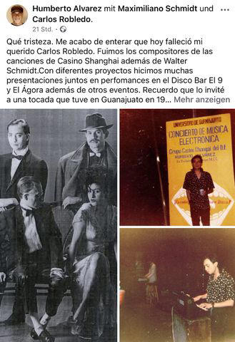 Muere el músico mexicano Carlos Robledo, pionero de la música electrónica