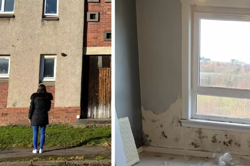 Scots mum returns to find mould ridden home 'uninhabitable'