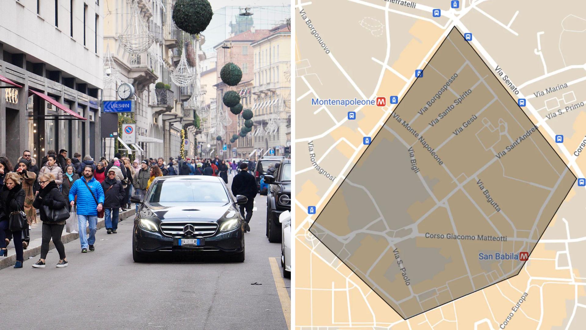 Il Quadrilatero della moda di Milano diventa Ztl: due mesi di prova ...