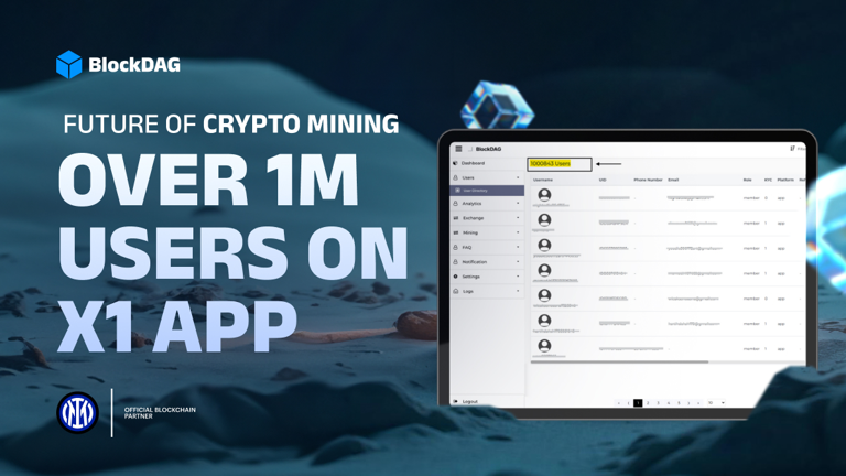 BlockDAG Hits 1M Users, NEAR Targets 15% Rally, ICP Hosts London Meetup ...