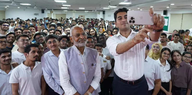 Solar Industries chairman Nuwal inspires students with story of grit