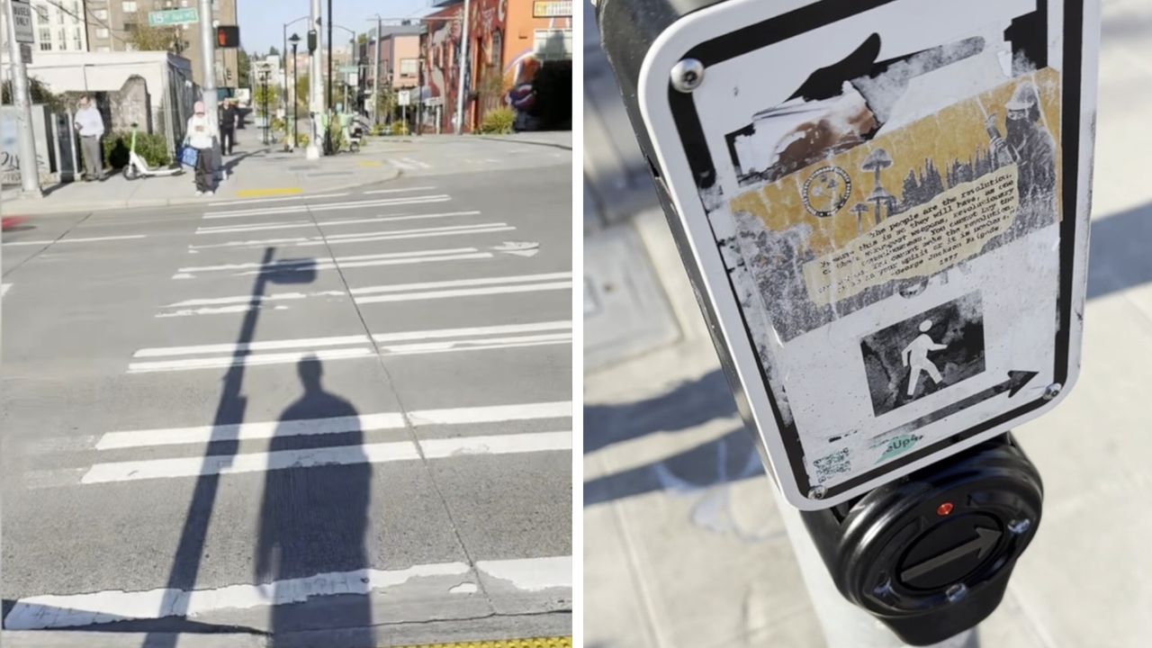 Meet the Jeff Bezos crosswalk sign!