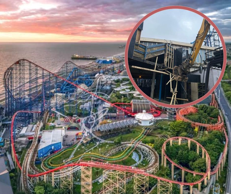 Demolition crews move onto Blackpool Pleasure Beach Resort as work ...