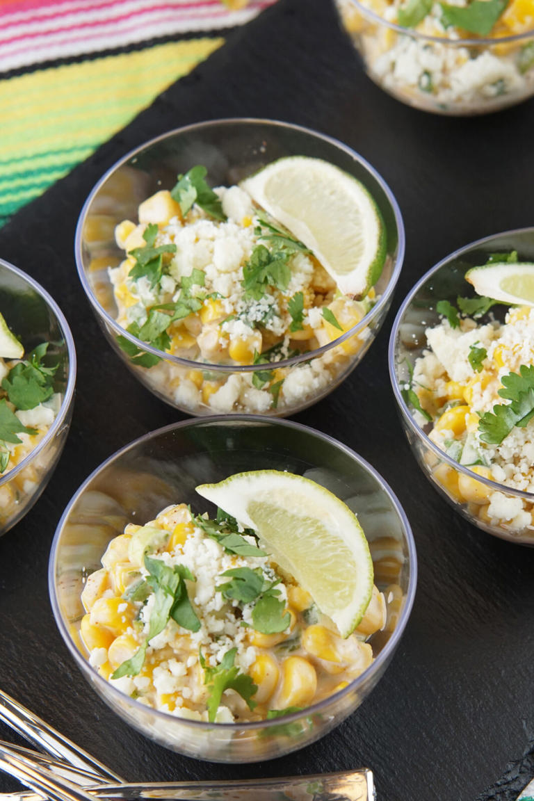 Easy Mexican Street Corn Cups