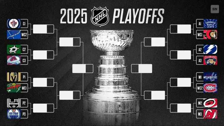 NHL playoff bracket 2025: Full schedule, TV channels, scores for hockey ...