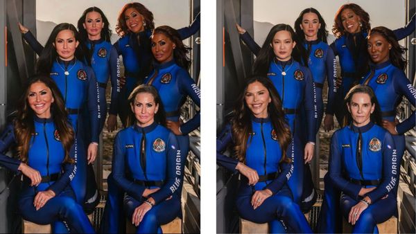 Fake photo shows Blue Origin passengers with 'botoxed' faces