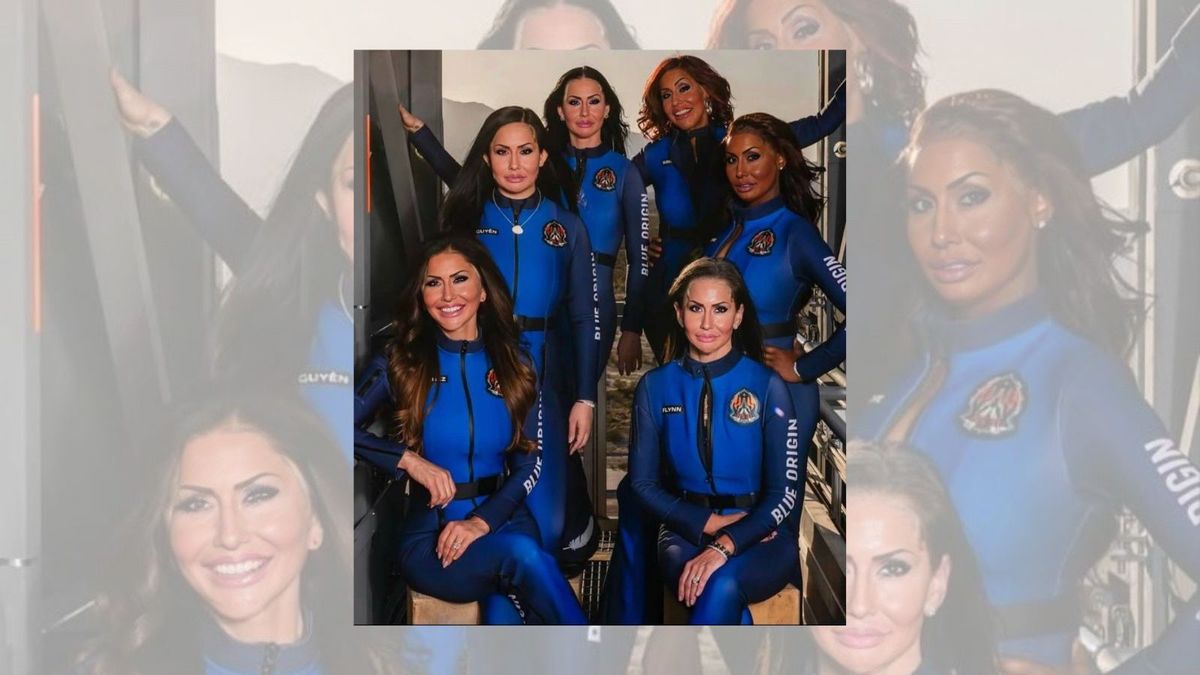Fake photo shows Blue Origin passengers with 'botoxed' faces