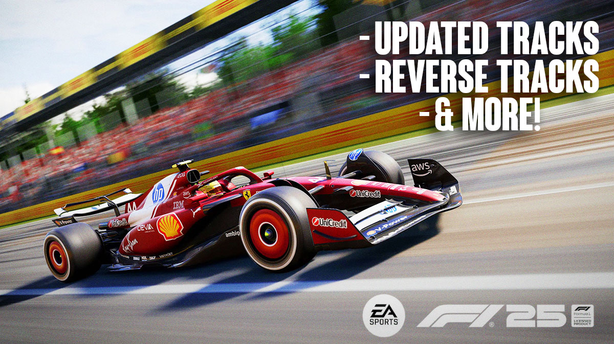 F1 25 reveals Updated & Reverse Tracks, new Decal Editor & more