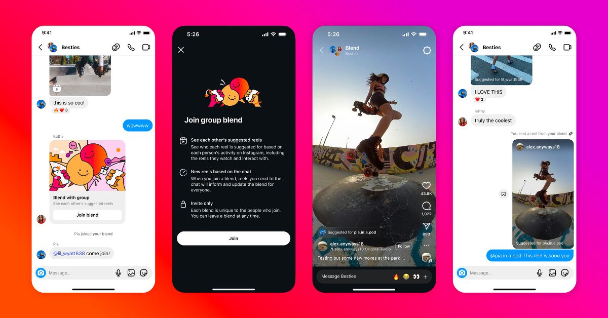 Blend Is Instagram's New Way to Watch Reels With Friends