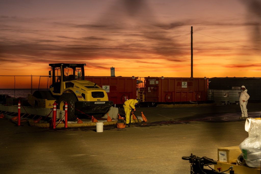 Debris Cleared from Wildfire at Palisades Branch Library