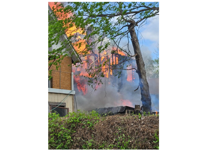 Fully-involved house fire that spread to two others now deemed ...
