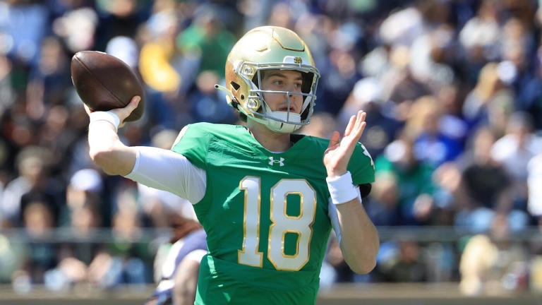 Who is Notre Dame QB CJ Carr? Meet the frontrunner to start for Irish ...