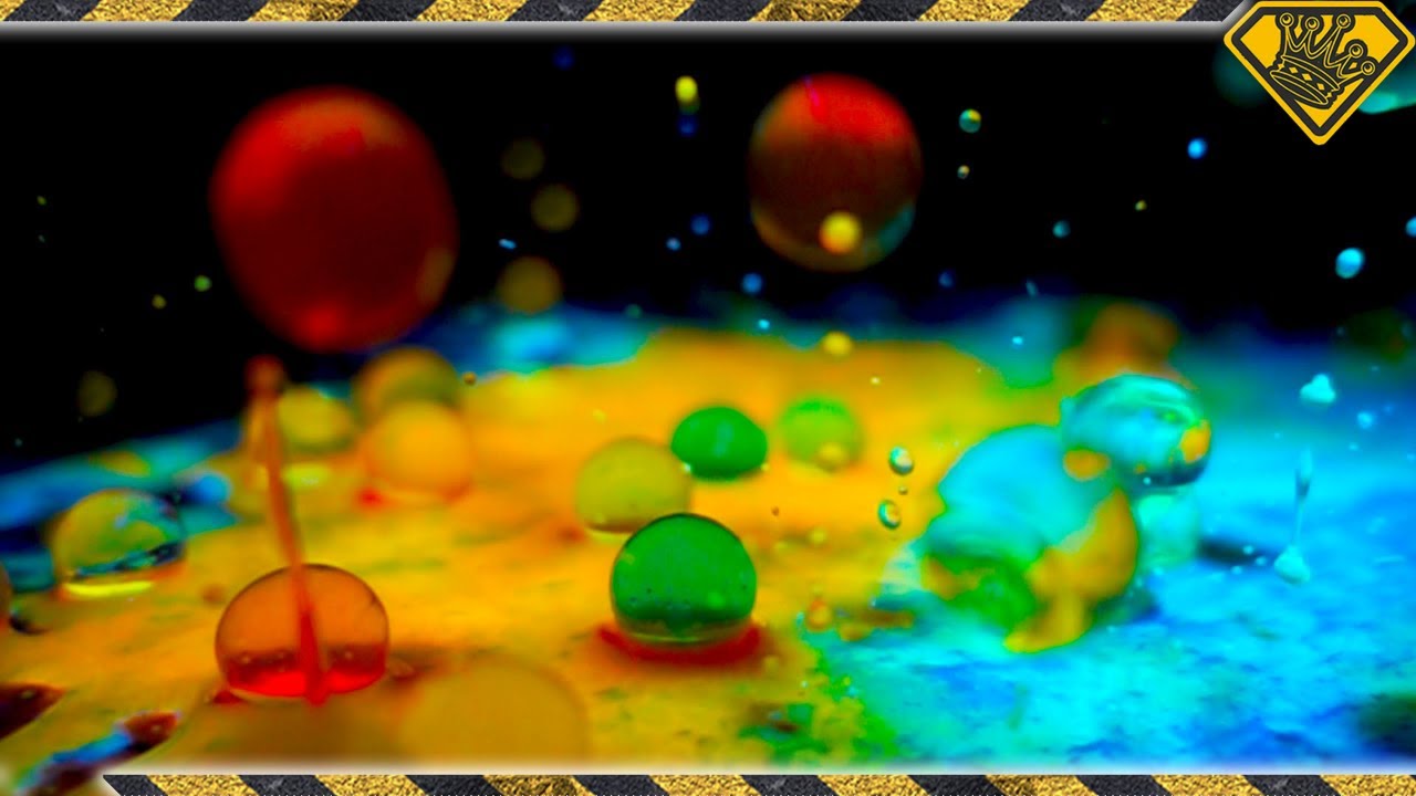 Experiments captured in satisfying slow motion