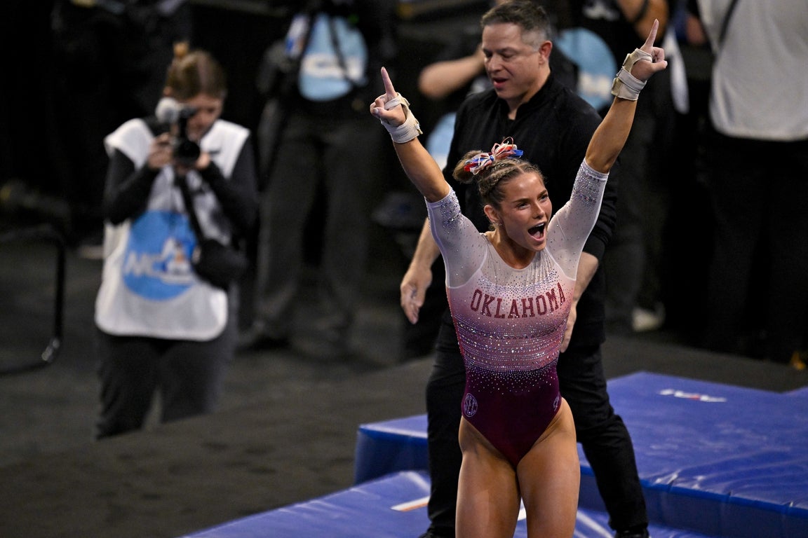 Outstanding photos from the 2025 NCAA gymnastics championship tournament