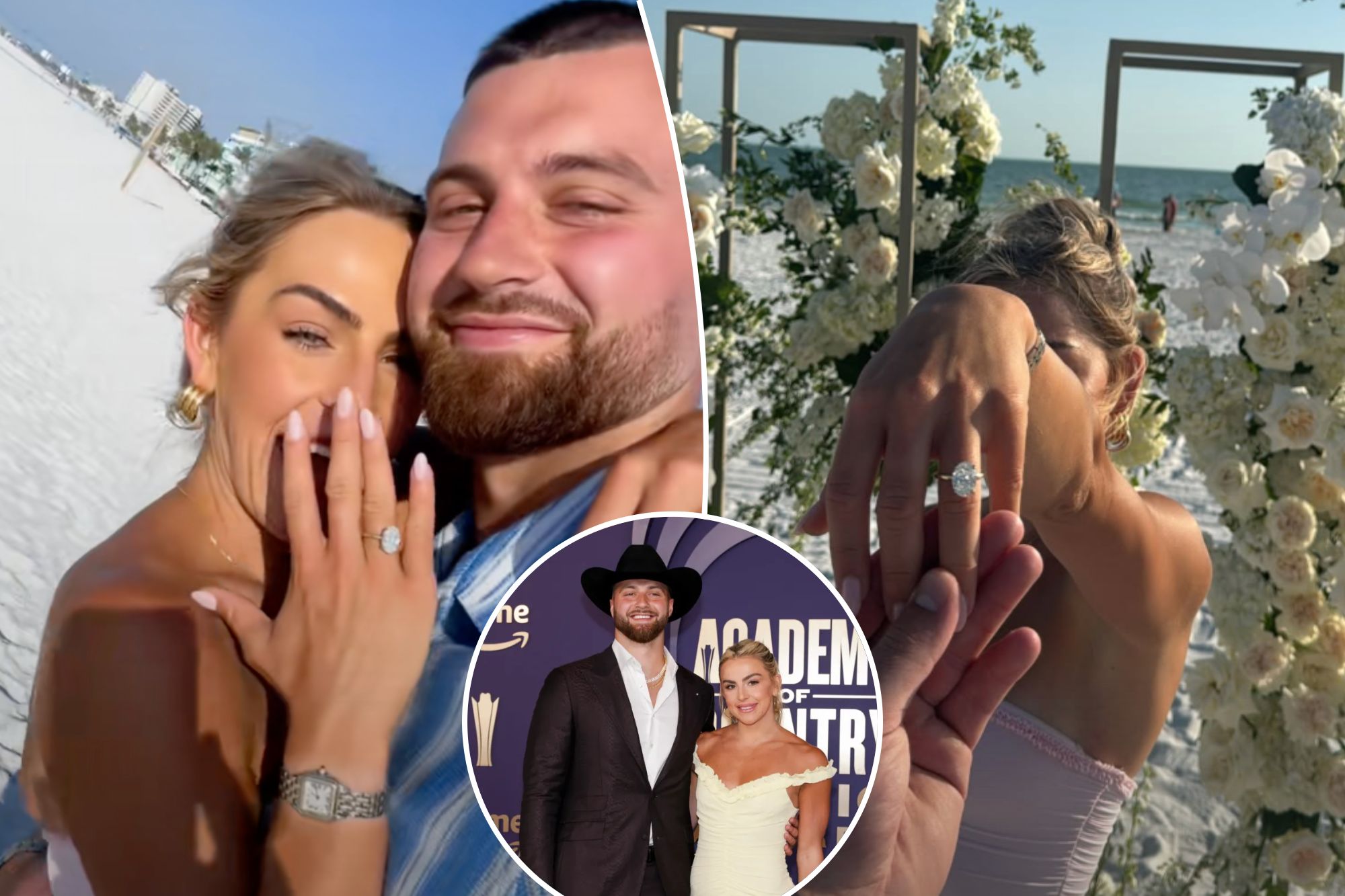 Haley Cavinder, Cowboys star Jake Ferguson get engaged in style