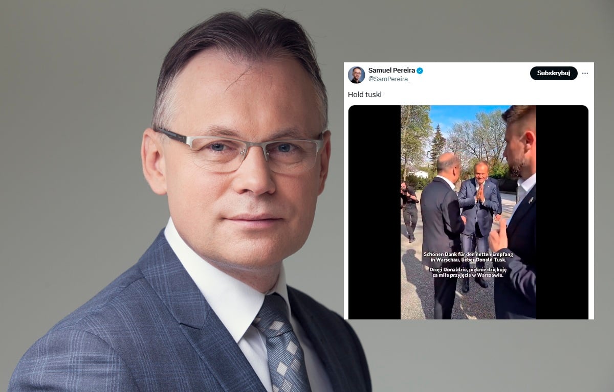 TYLKO U NAS. Tusk kłaniał się Scholzowi. Mularczyk mocno!