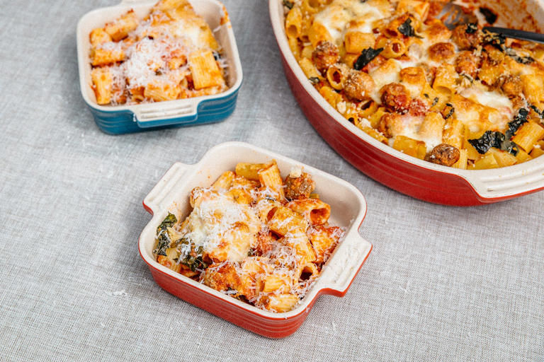 Weeknight Baked Rigatoni with Mini Meatballs (That Everyone Loves)