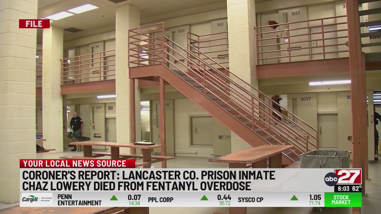 Coroner's Report: Lancaster Co. prison inmate Chaz Lowery died from ...