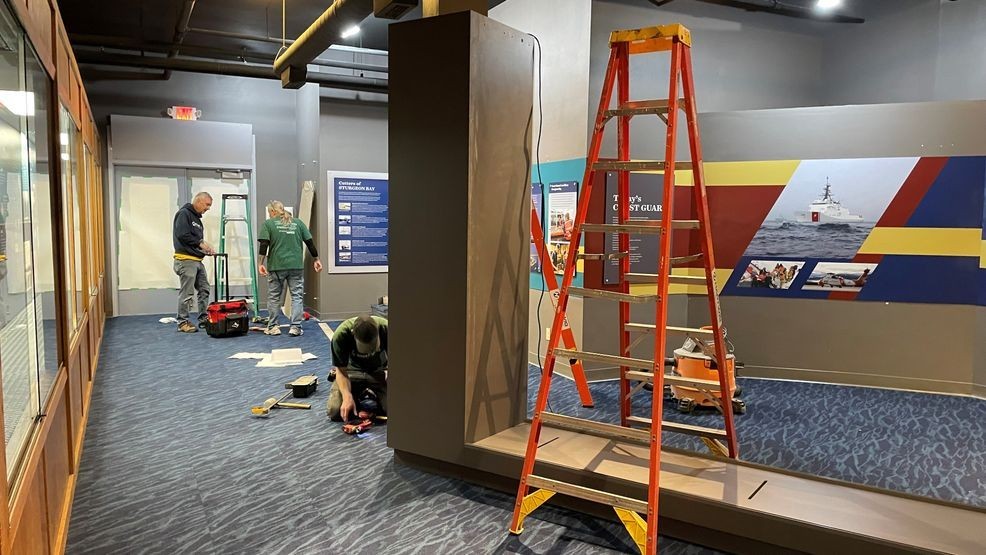 U.S. Coast Guard exhibit under construction at Door County Maritime ...