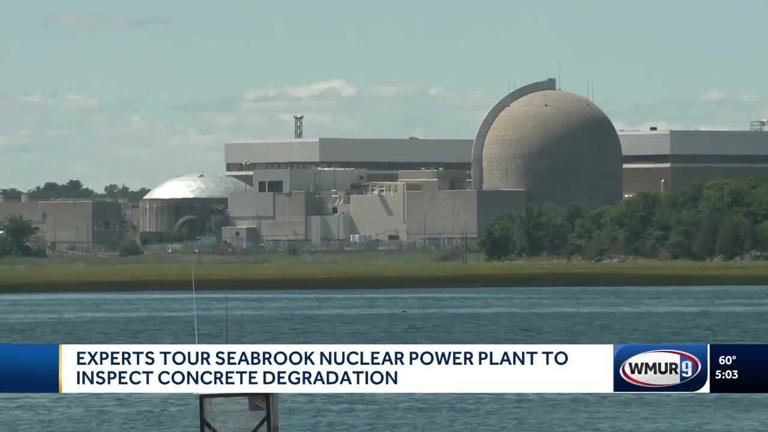 Experts tour Seabrook nuclear power plant to inspect unique concrete degradation
