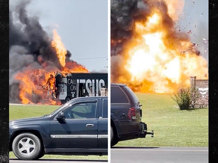 'Jesus Bus' Explodes on Louisiana Roadway, on Video