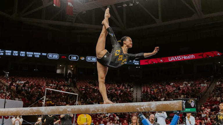 Mizzou Gymnastics Leans on Helen Hu to Advance to the NCAA Championship ...