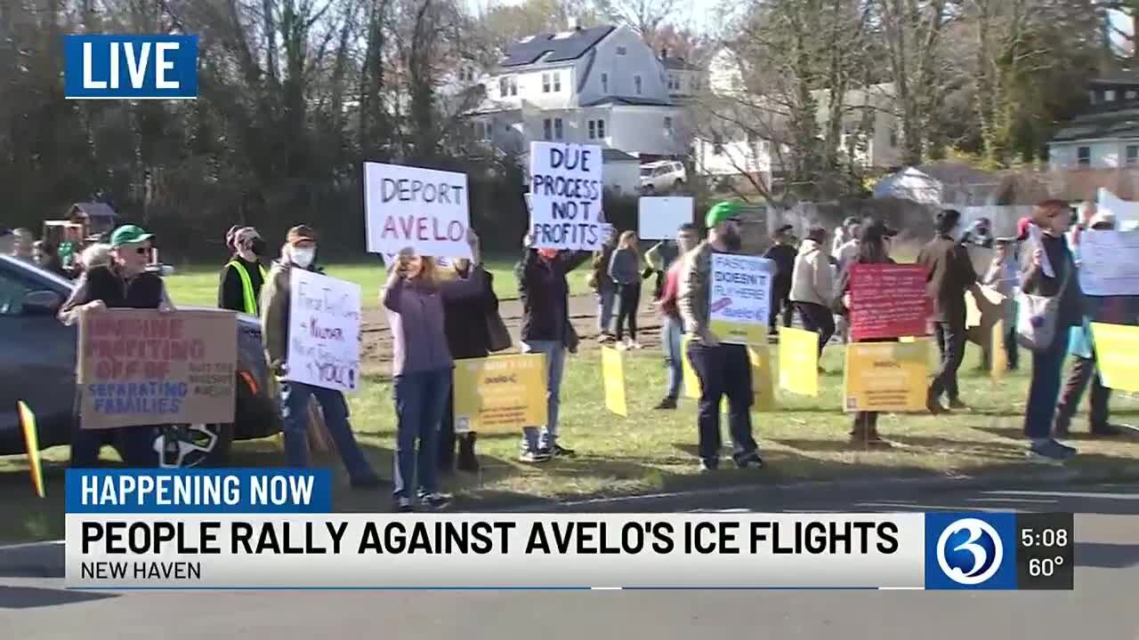 Protests take place at Avelo after airline strikes deal with federal ...