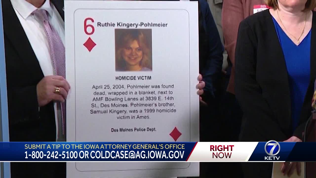 Iowa Cold Case Unit unveils playing card deck to generate new leads