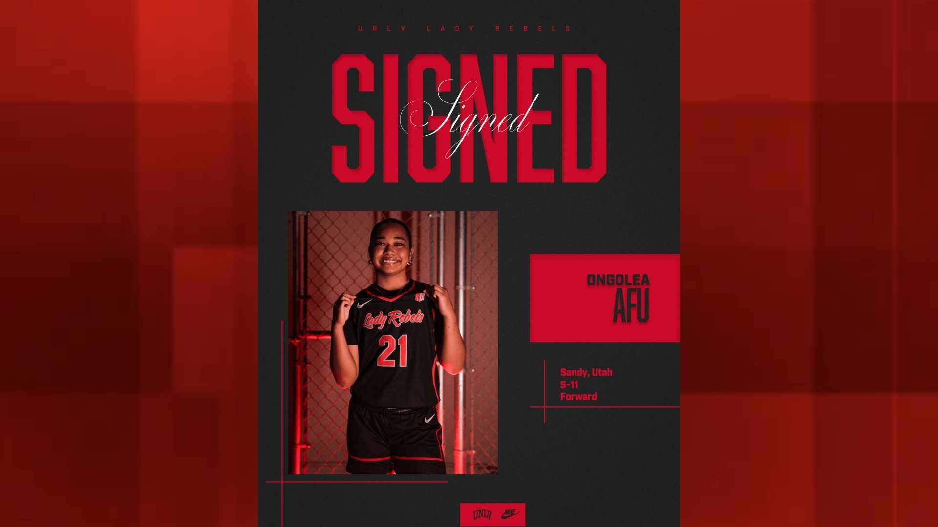UNLV Lady Rebels sign Ongolea Afu to 2025-26 roster