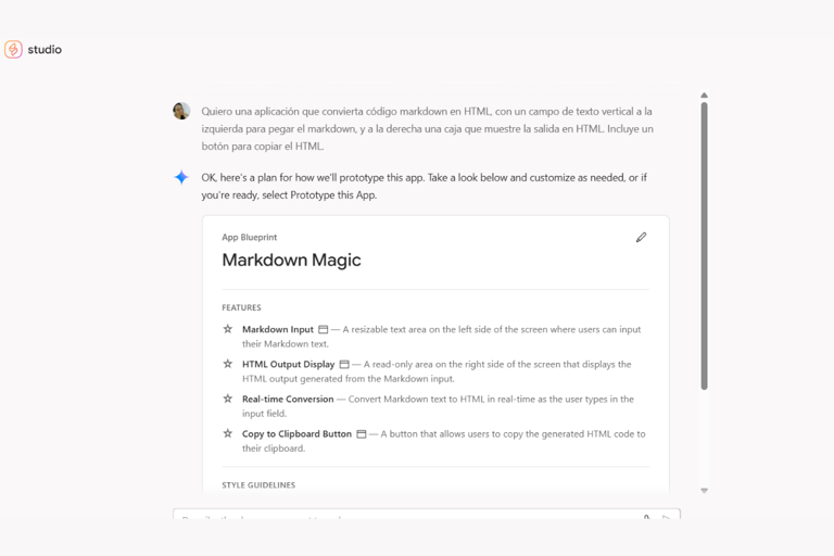 Firebase Studio de Google: cómo empezar a crear