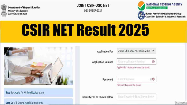 CSIR NET Score Card DEC 2024 Out at csirnet.nta.ac.in, Check CSIR NET Score Card PDF and More