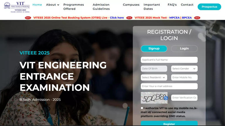 VIT releases VITEEE 2025 admit card for April 20–27 exam: Download here