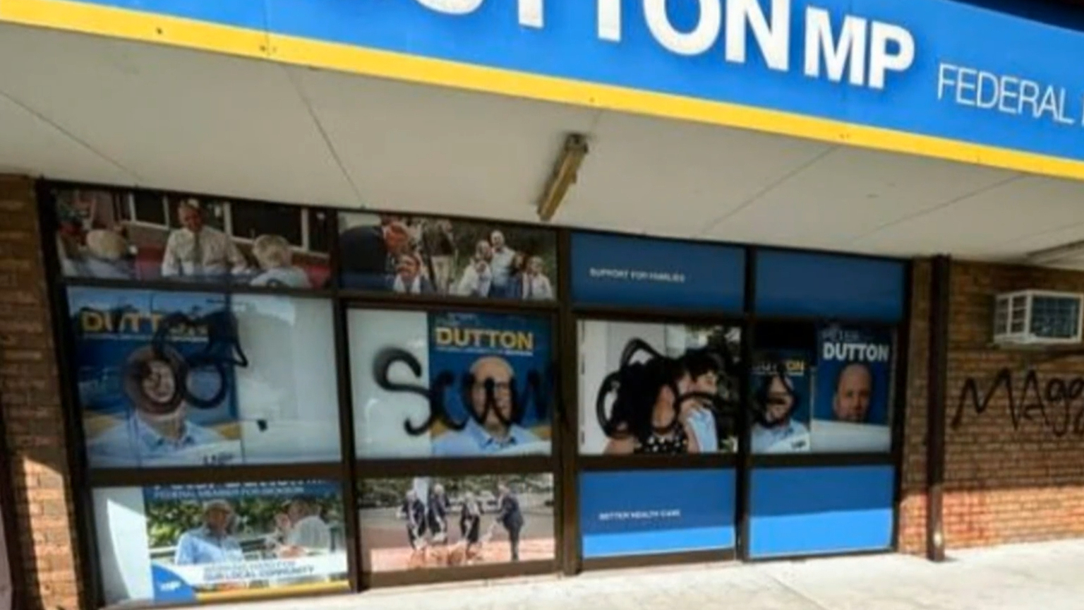 Peter Dutton's electorate office vandalised