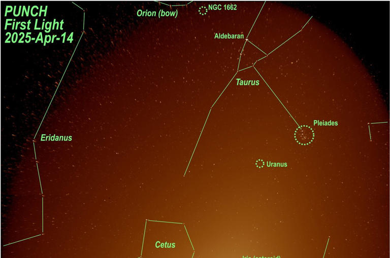 PUNCH mission instruments collect first images