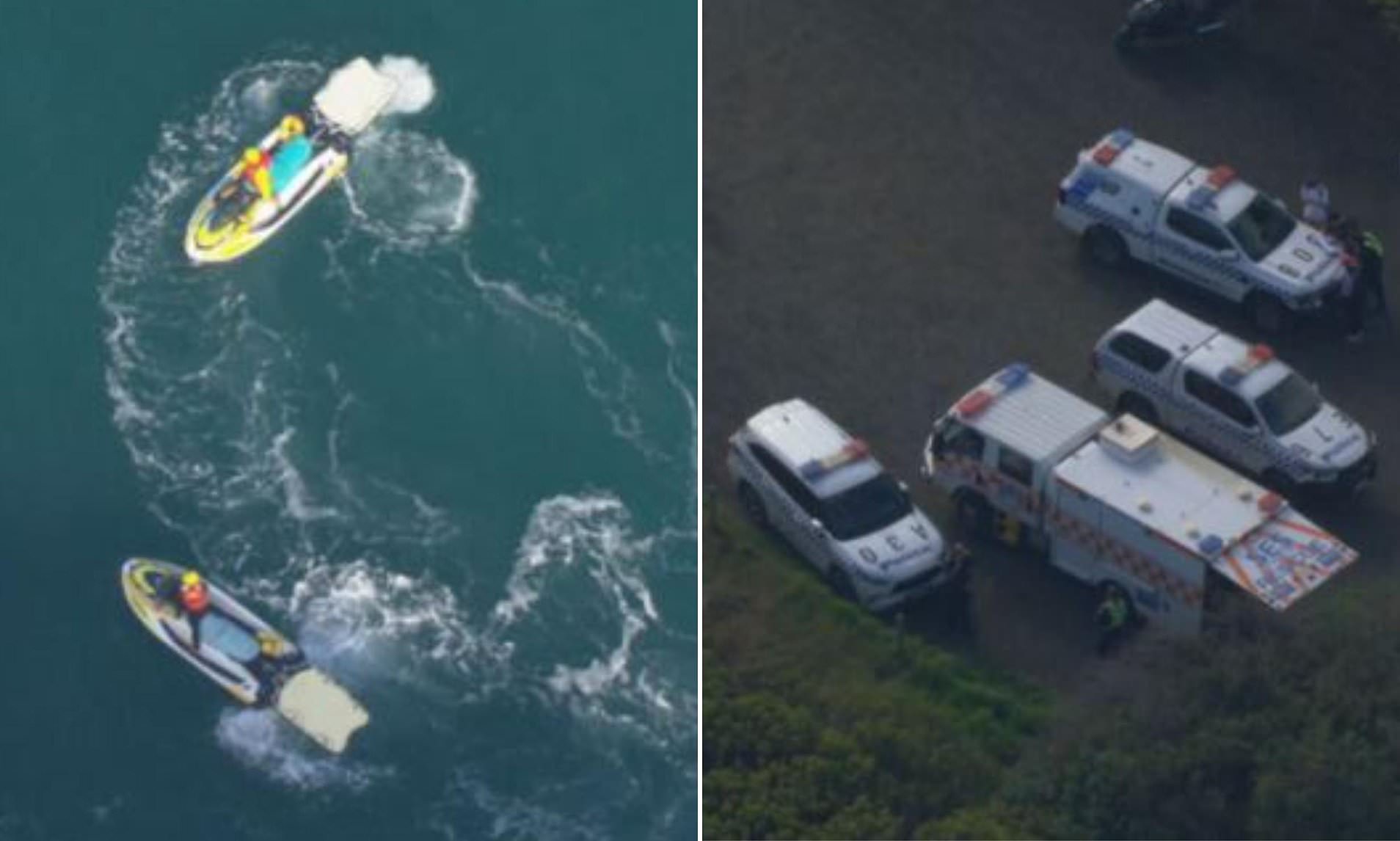 Woman drowns and man is missing after being swept from rocks