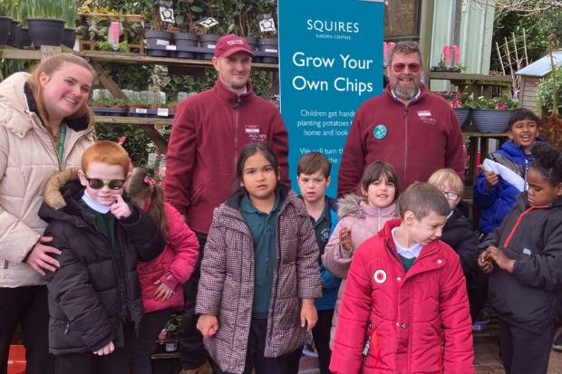 Pupils take part in potato contest to grow the biggest crop