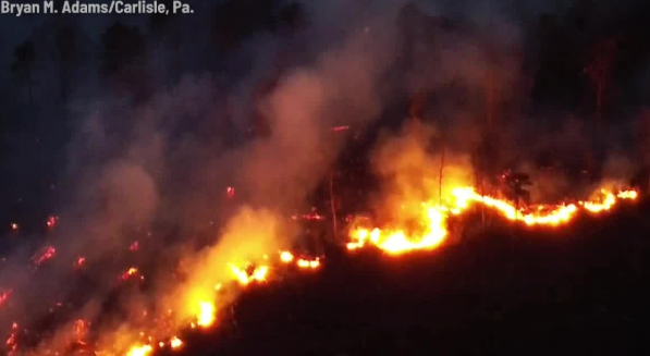 VIDEO: Drone footage shows massive Thompson Hollow Fire in Cumberland ...