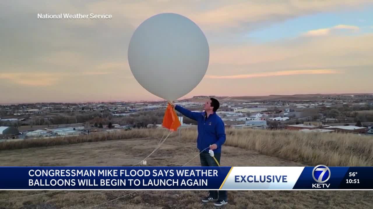 Congressman Mike Flood says weather balloons will begin to launch again ...