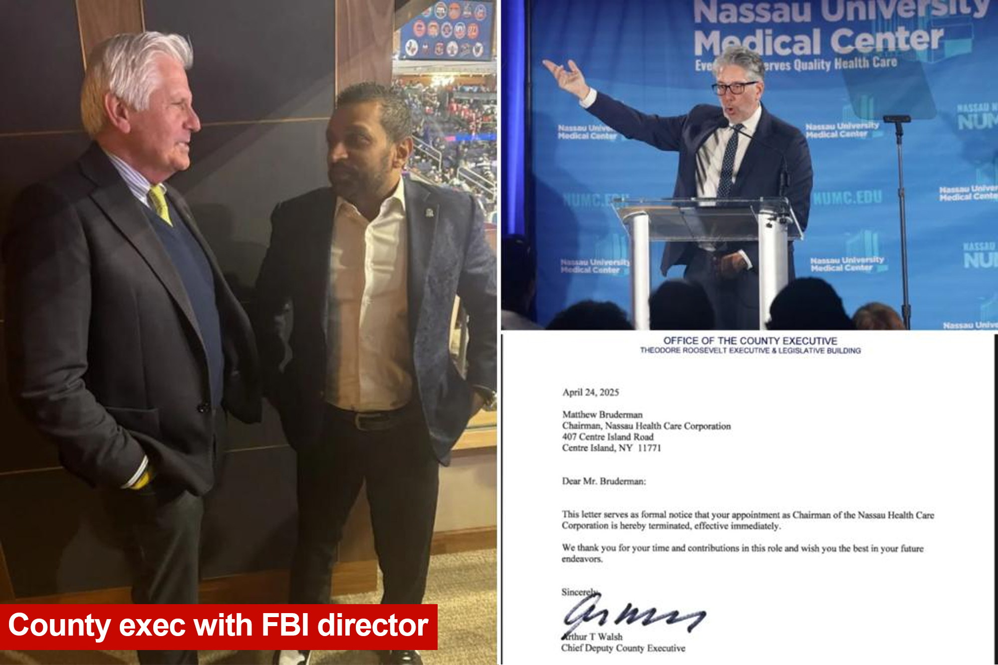 Long Island hospital chair fired just hours after revealing thieves ...