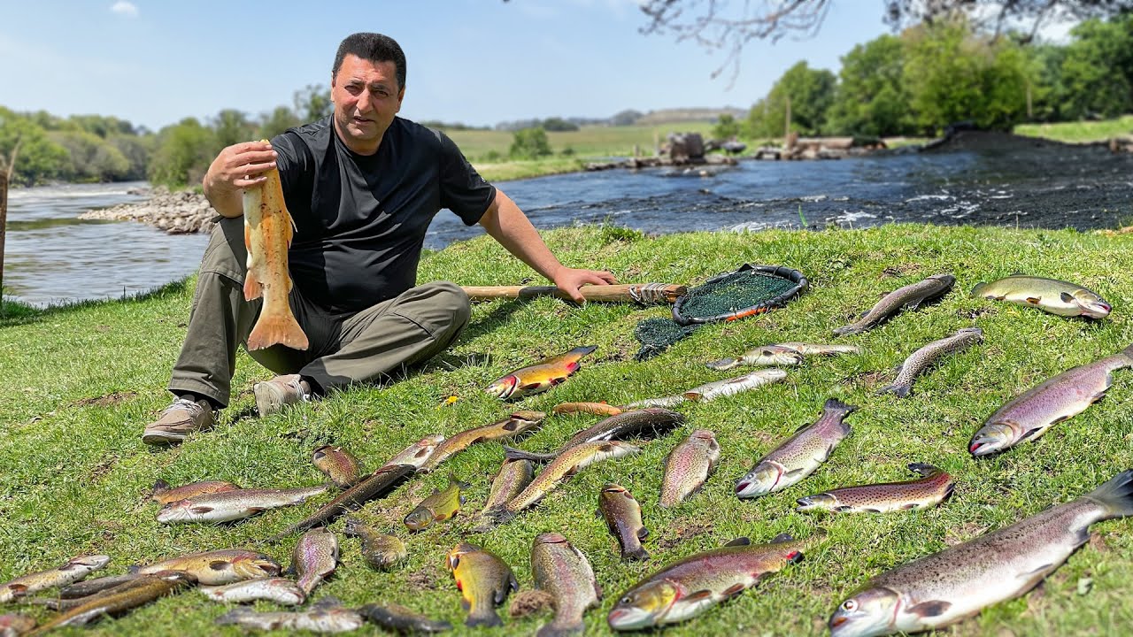 Cooking Fresh Trout in a Remote Village