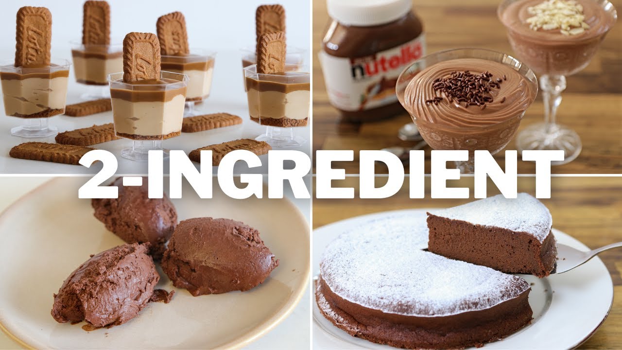 5 Amazing Desserts with Just 2 Ingredients