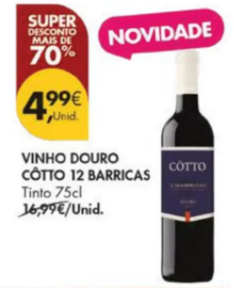 Vinho no Pingo Doce de quinta premiada custa 4,99 euros em vez de 17
