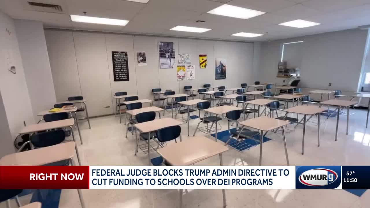 Federal judge blocks Trump admin directive to cut funding to schools ...