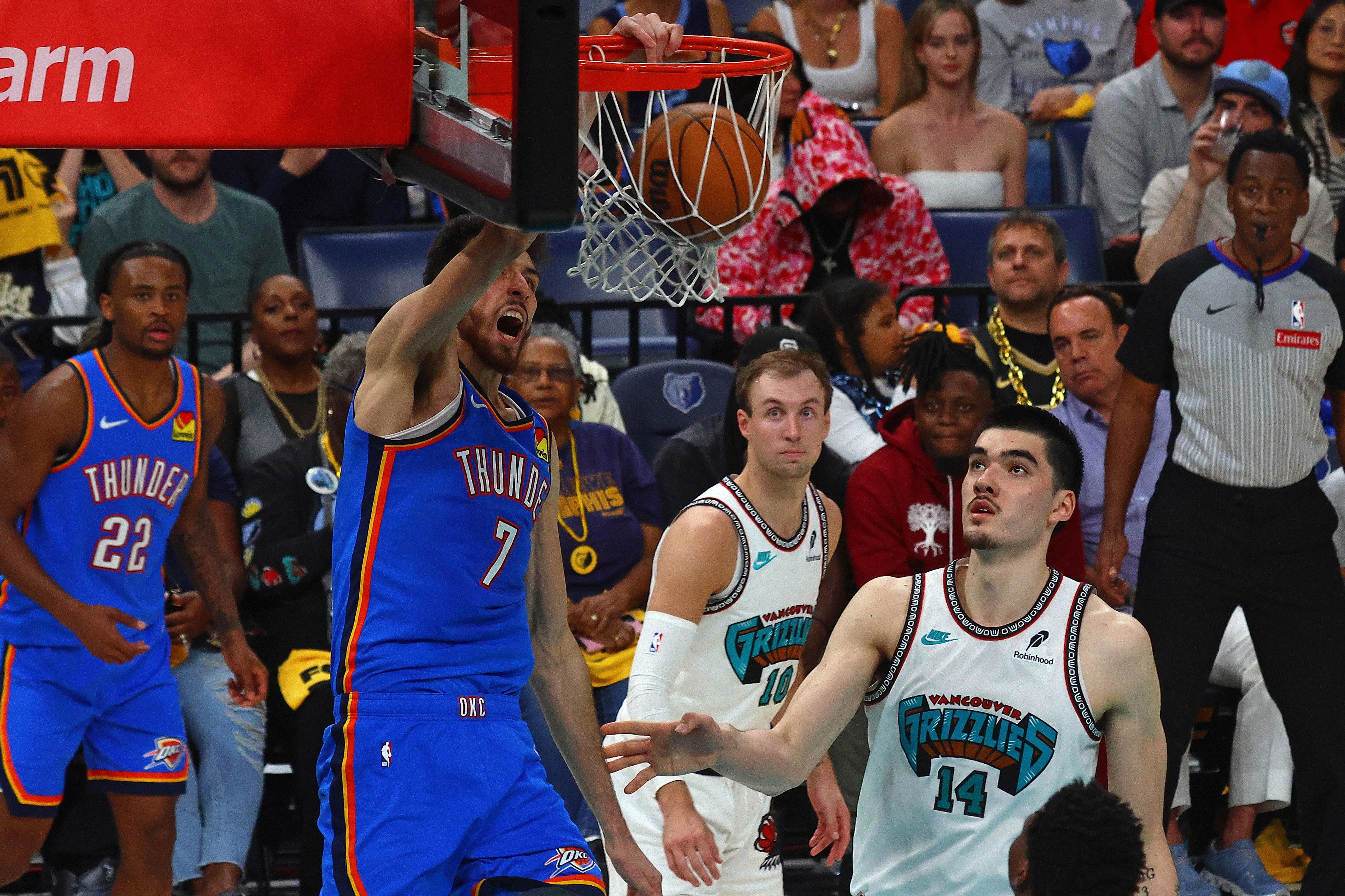 OKC Thunder closes in on sweep vs Grizzlies after epic rally in NBA ...