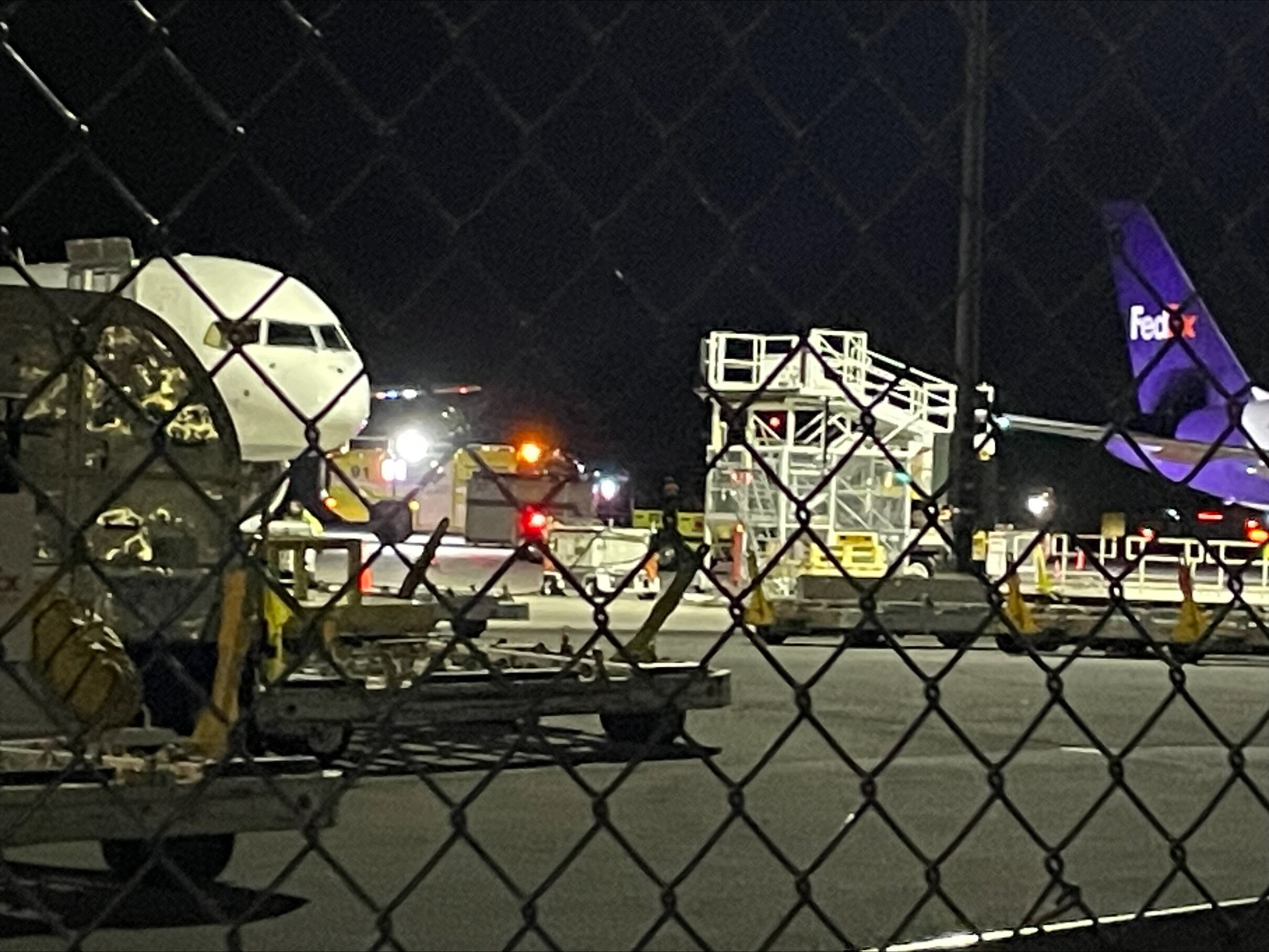 Investigation underway into possible fire on FedEx plane engine
